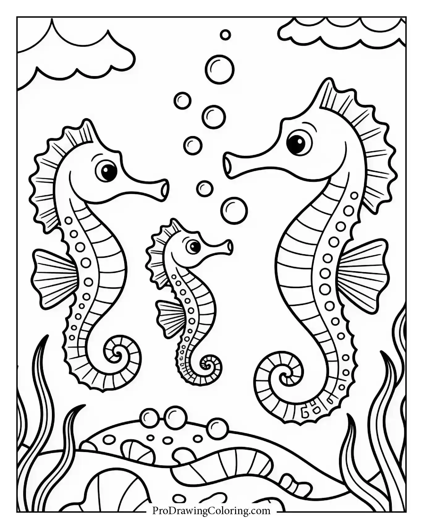 Fish Coloring Pages – Free Printable Ocean Art for All Ages