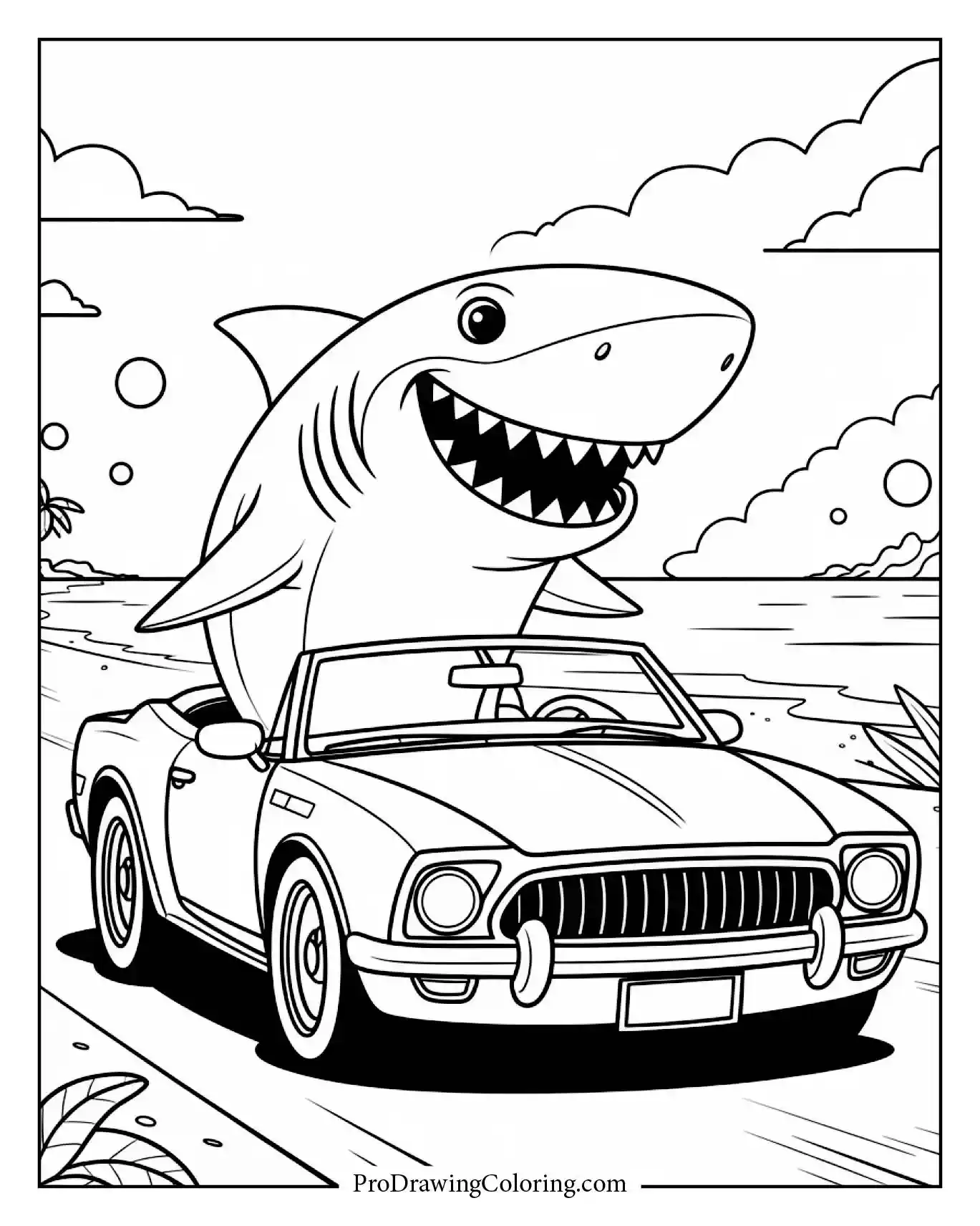 Shark Coloring Pages – Free Printable PDF Sheets to Download