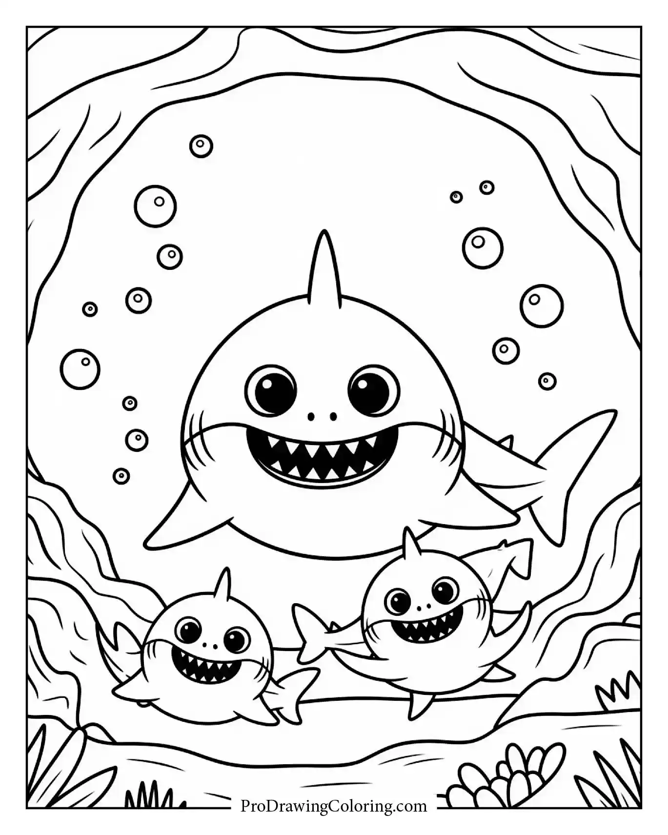 Shark Coloring Pages – Free Printable PDF Sheets to Download
