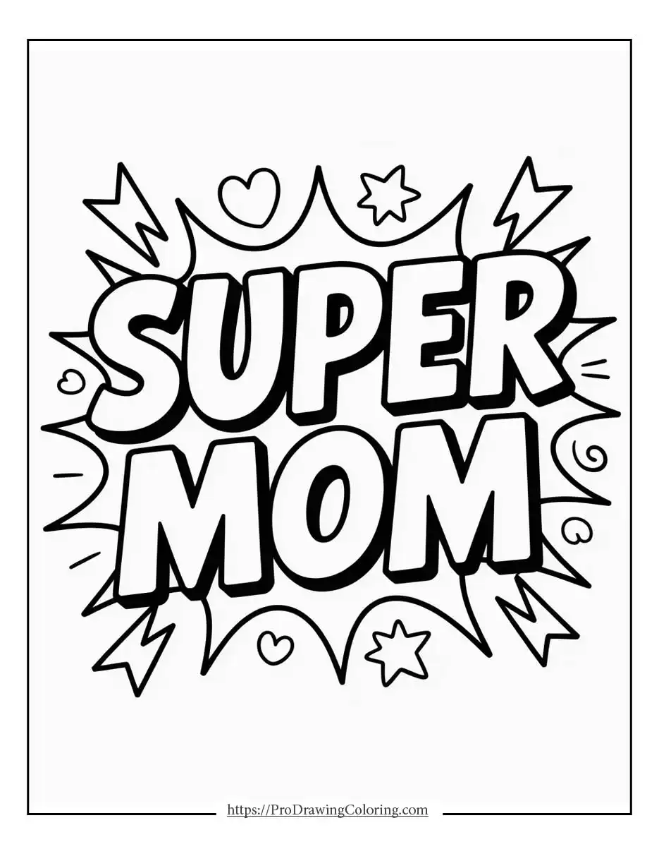 Mother’s Day Coloring Pages – Free Printable PDFs