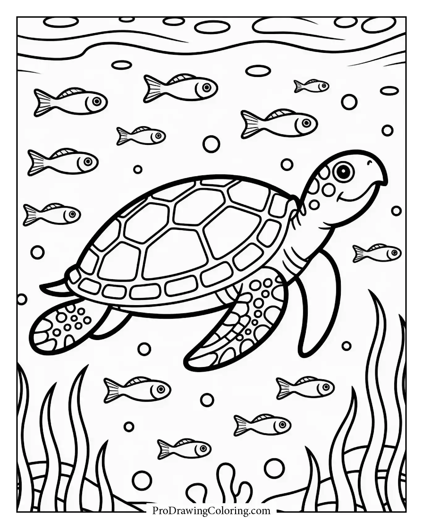 Fish Coloring Pages – Free Printable Ocean Art for All Ages