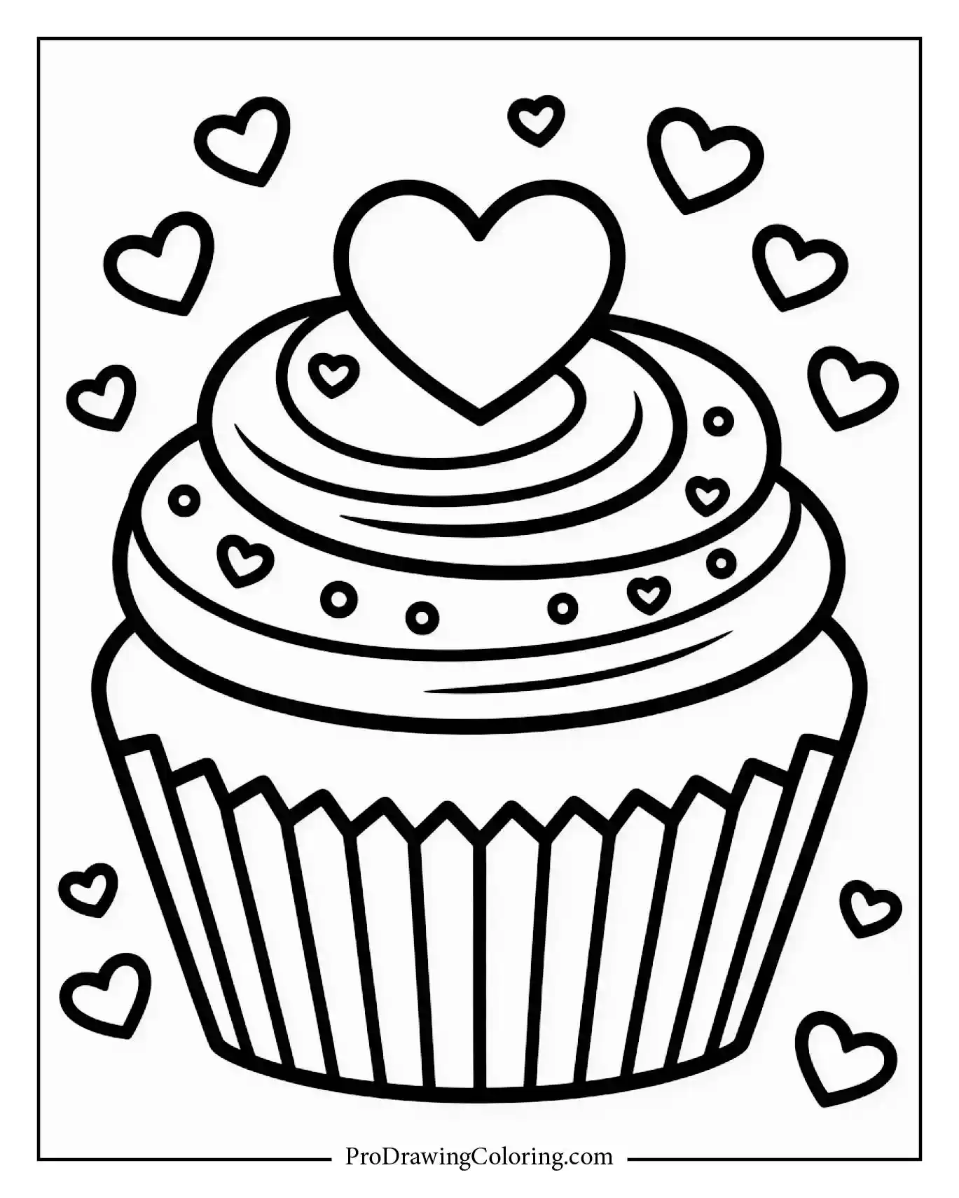 Free Cupcake Coloring Pages – Printable PDF (Kids & Adults)